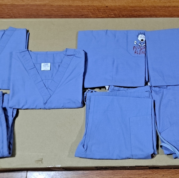 Dickies | Other | Medical Scrubs Light Blue Color With A Logo | Poshmark